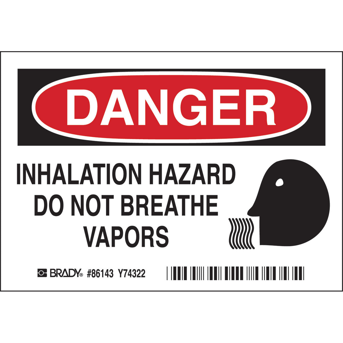 INHALATION, Pack of 5 Labels, Polyester – Taylor Visuals