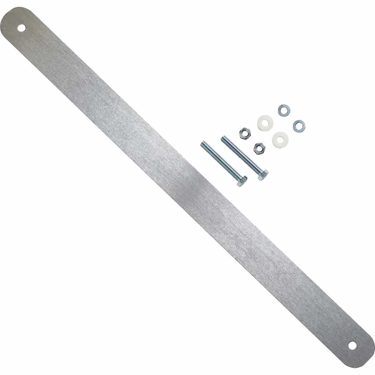 Fence Sign Support Bracket With Hardware - 23", 23" H x 0.08" D, Green ...