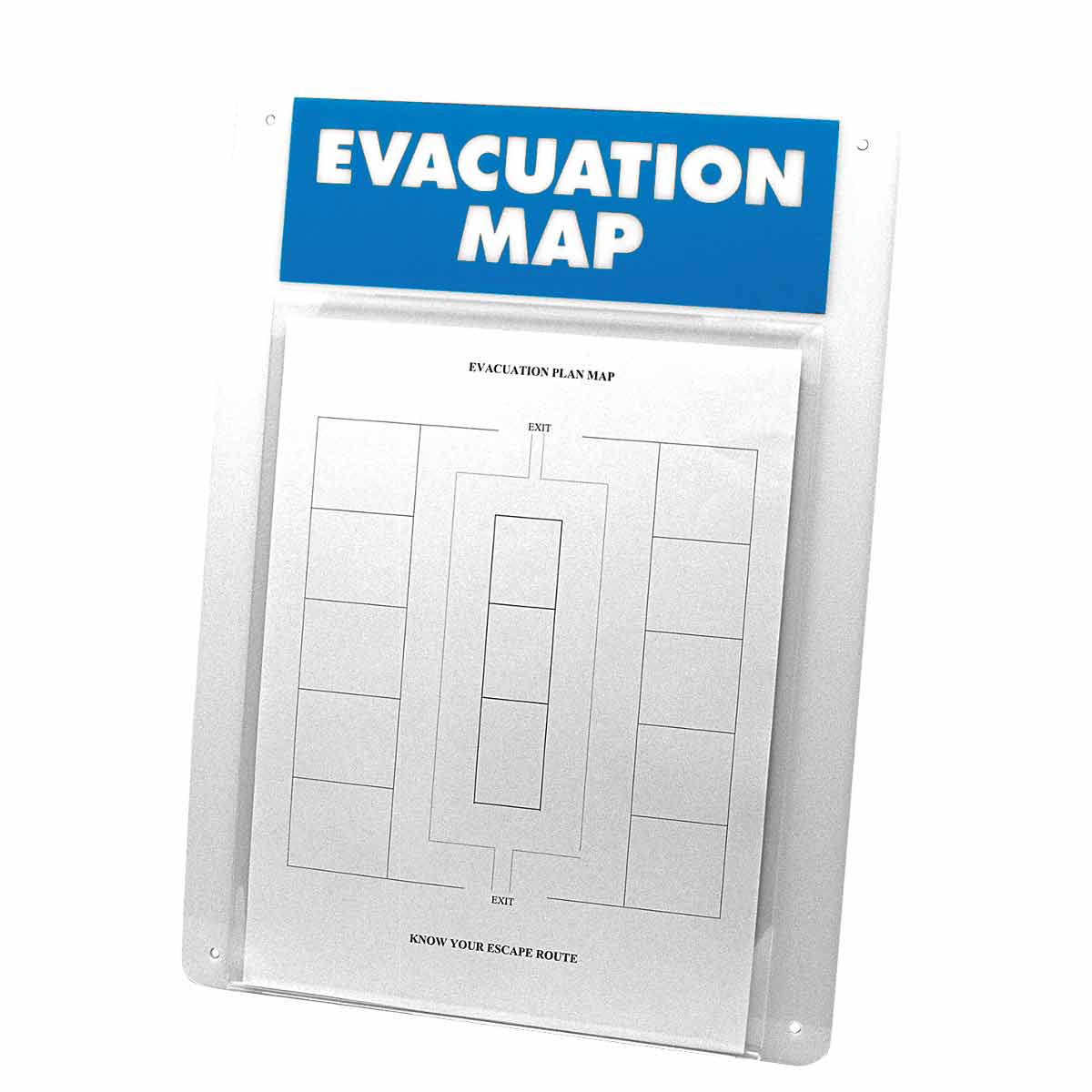 Evacuation Map Display Board, 15" H x 11" W – Taylor Visuals